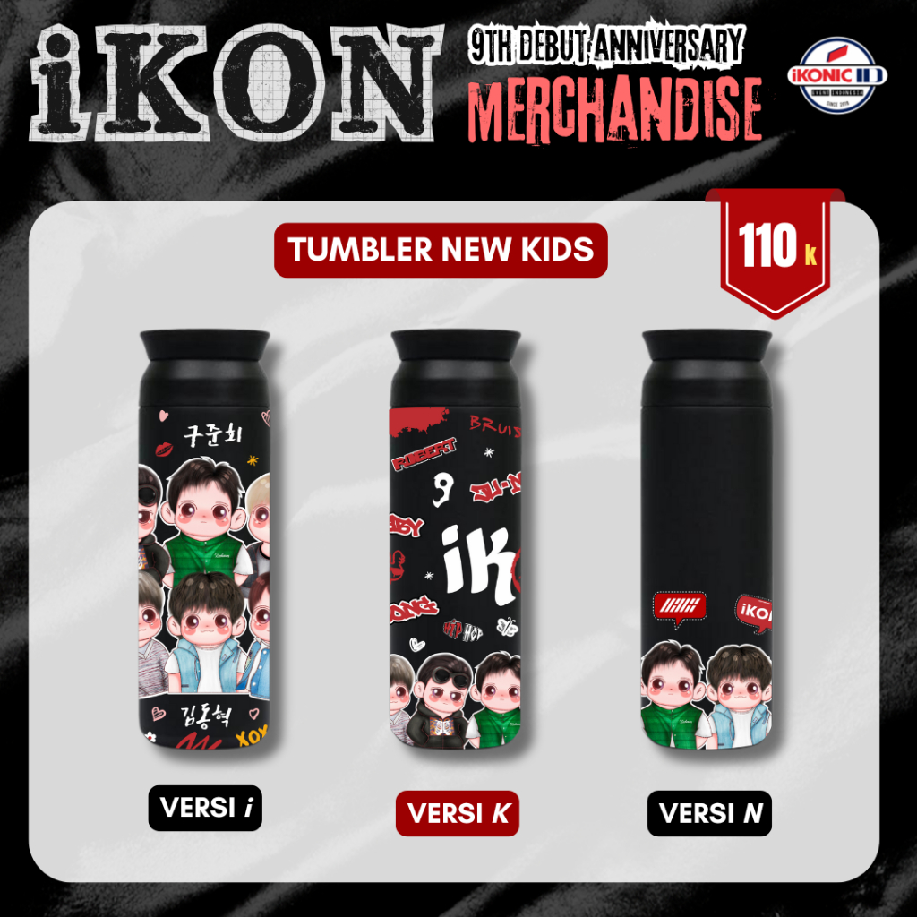 Jual [iKON 9th Anniv Merch] TUMBLER NEW KIDS | Shopee Indonesia