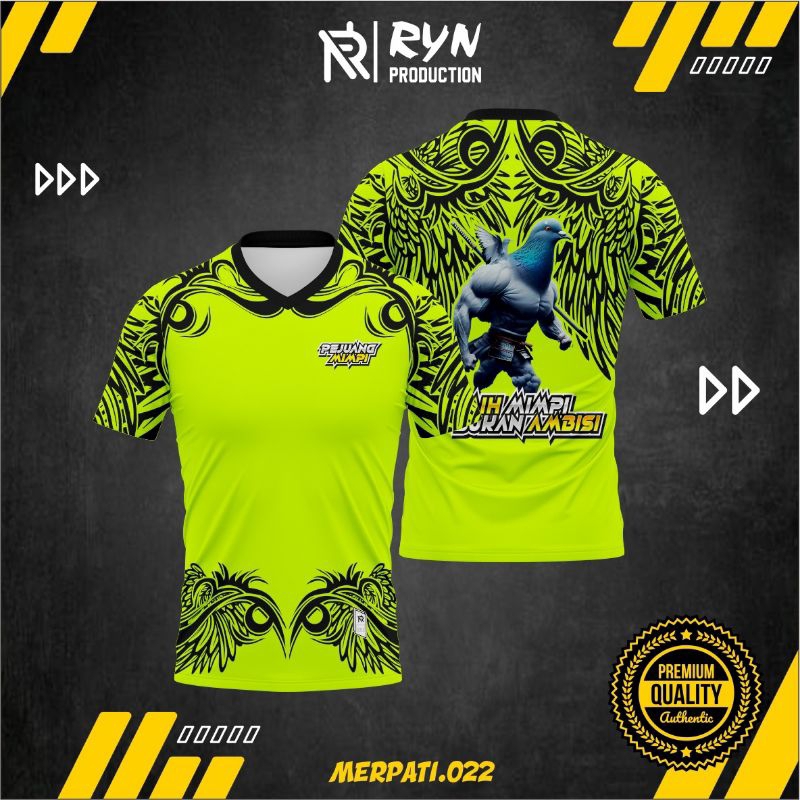 Jual JERSEY MERPATI/DARA FULL PRINTING CUSTOM NAMA TEAM,LOGO SATUAN ...