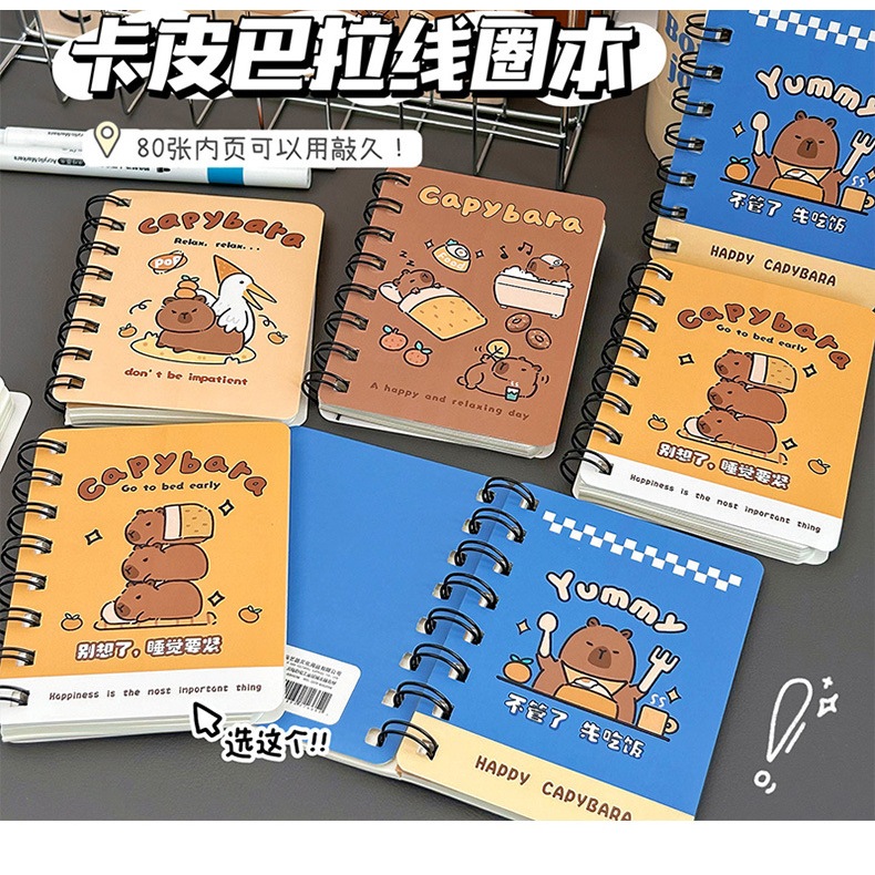 Jual Buku Notebook Mini Ring A7 Capybara Minibook Capybara A7 Buku ...