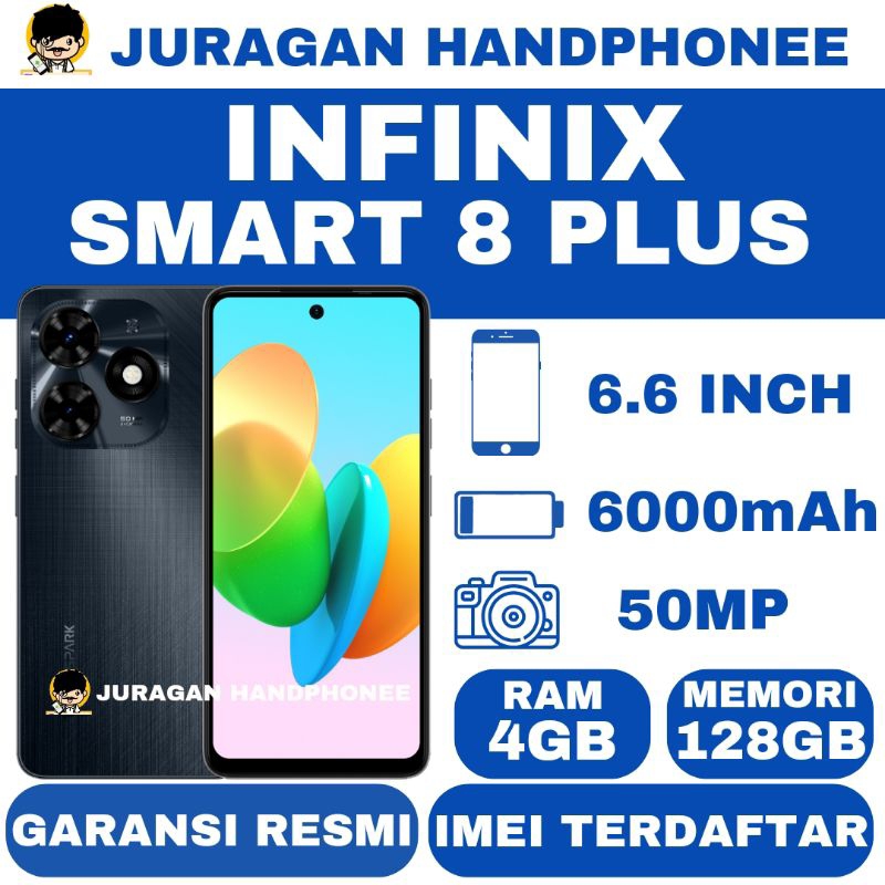 Jual Infinix Smart 8 Plus 4/128GB Garansi Resmi | Shopee Indonesia