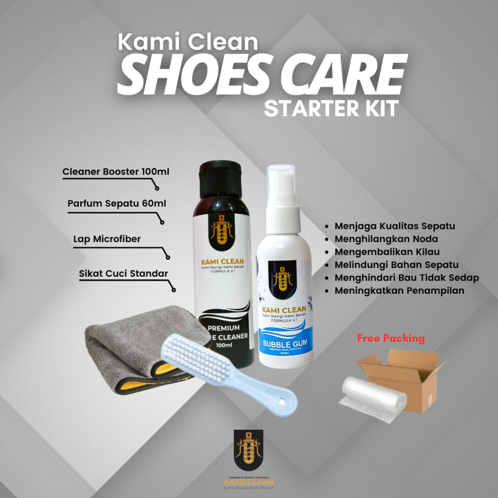 Jual Paket Hemat Cuci Sepatu Wangi Bersih Perawatan Maksimal Kami Clean ...