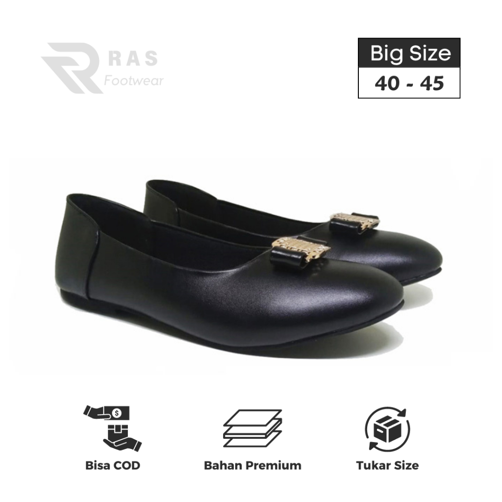 Jual Pantofel Flat Shoes Big Size 40-45 | Sepatu Wanita Acara Formal ...