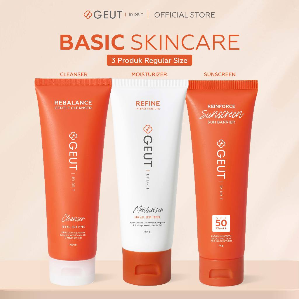 Jual GEUT BASIC Regular Set 3pcs (Paket Wajah Basic Ukuran Regular ...