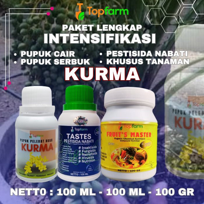 Jual Pupuk Topfarm / Pupuk Paket Lengkap Buah Kurma / Pupuk Khusus Kurma / Pupuk Booster Buah ...