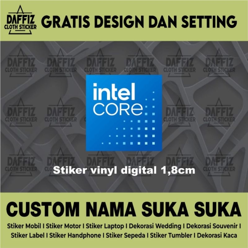 Jual STIKER VINYL INTEL CORE 1,8cmx1,8cm | Shopee Indonesia