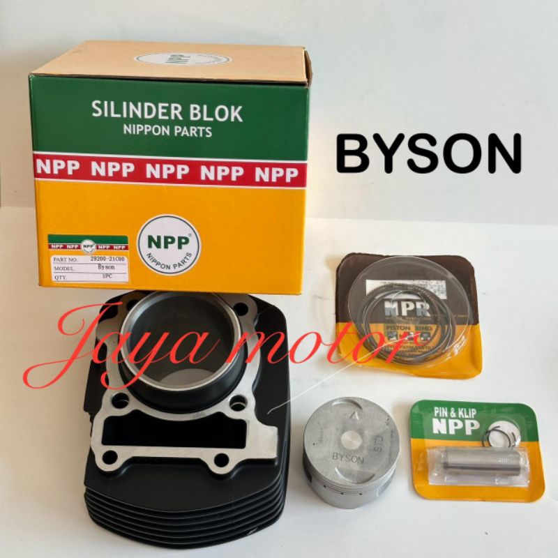 Jual Blok seher cylinder boring set piston kit BYSON Karbu 21C original Npp | Shopee Indonesia