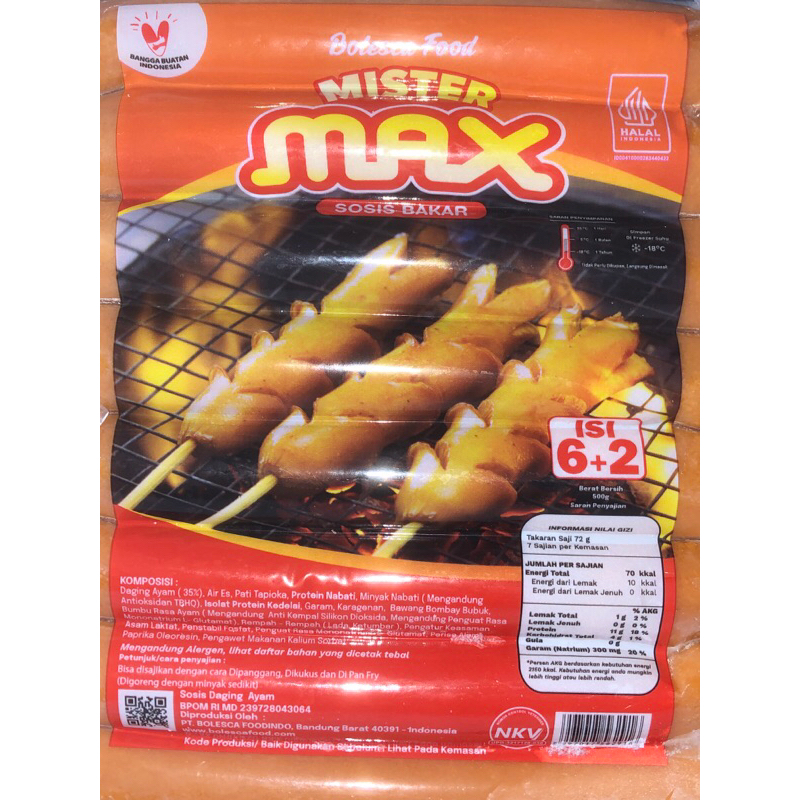 Jual MISTER MAX SOSIS BAKAR ISI 8 500GR | Shopee Indonesia