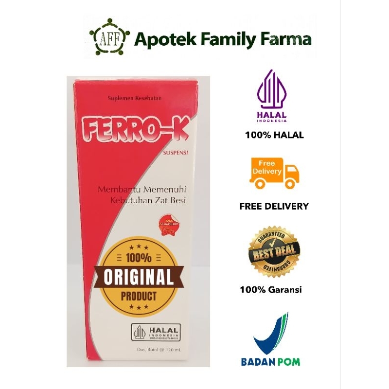 Jual Ferro K Syrup 120 mL - Kebutuhan Zat Besi | Shopee Indonesia