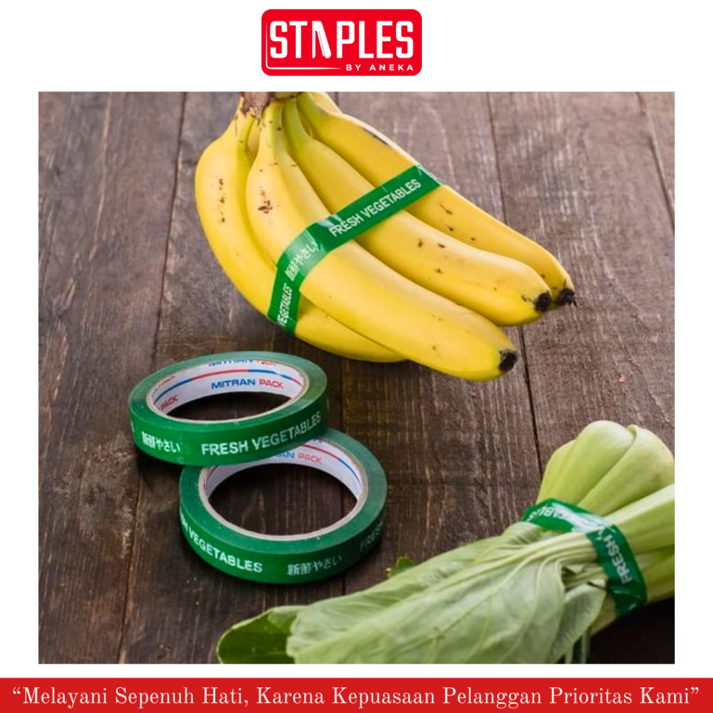 Jual Lakban Fresh Vegetable / Isolasi Sayur / Solasi Hijau Tape 18mm x ...