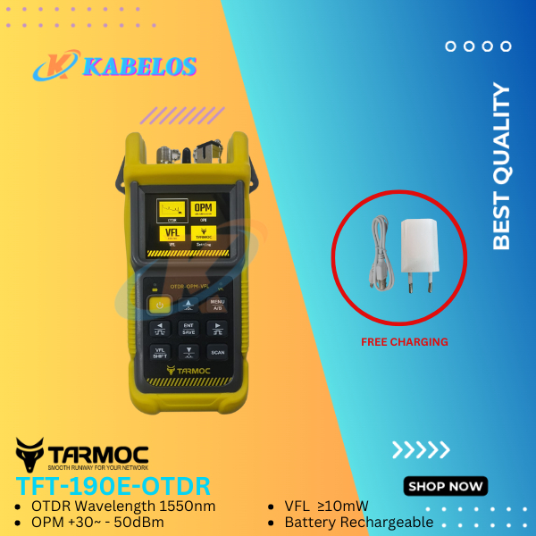Jual Tarmoc TFT-190E-OTDR | OTDR 1550nm ,OPM,VFL | Shopee Indonesia