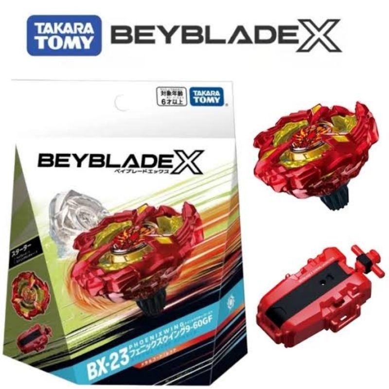 Jual BEYBLADE X BX-23 PHOENIXWING 9-60 GF WITH STRING LAUNCHER RED ...