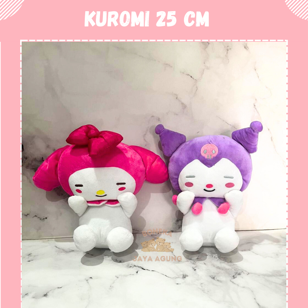 Jual Boneka Kuromi 25 CM Kecil Lucu Bahan Lembut Halus Import | Shopee ...