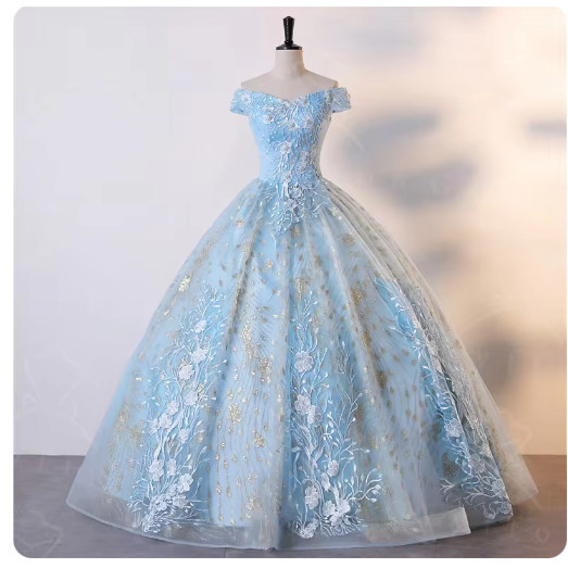 Jual GAUN WEDDING / APPLIQUES PROM DRESS PARTY EVENING / WEDDING GOWN ...