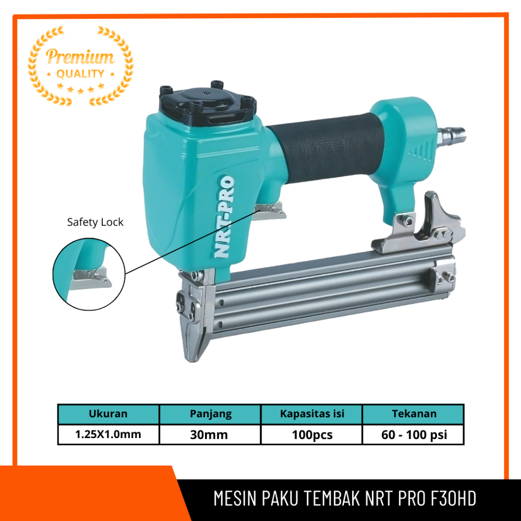 Jual Mesin Paku Tembak Listrik NRT PRO F30 HD AIR Nailer Gun Mesin Paku Tembak Udara NRT-PRO ...