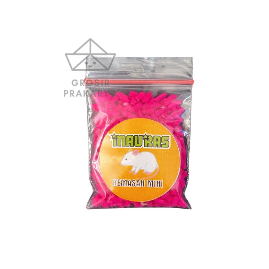 Jual SATUAN Racun Tikus MAURAS Isi 7gr Asli Beras Pink Rat Poison Merah ...