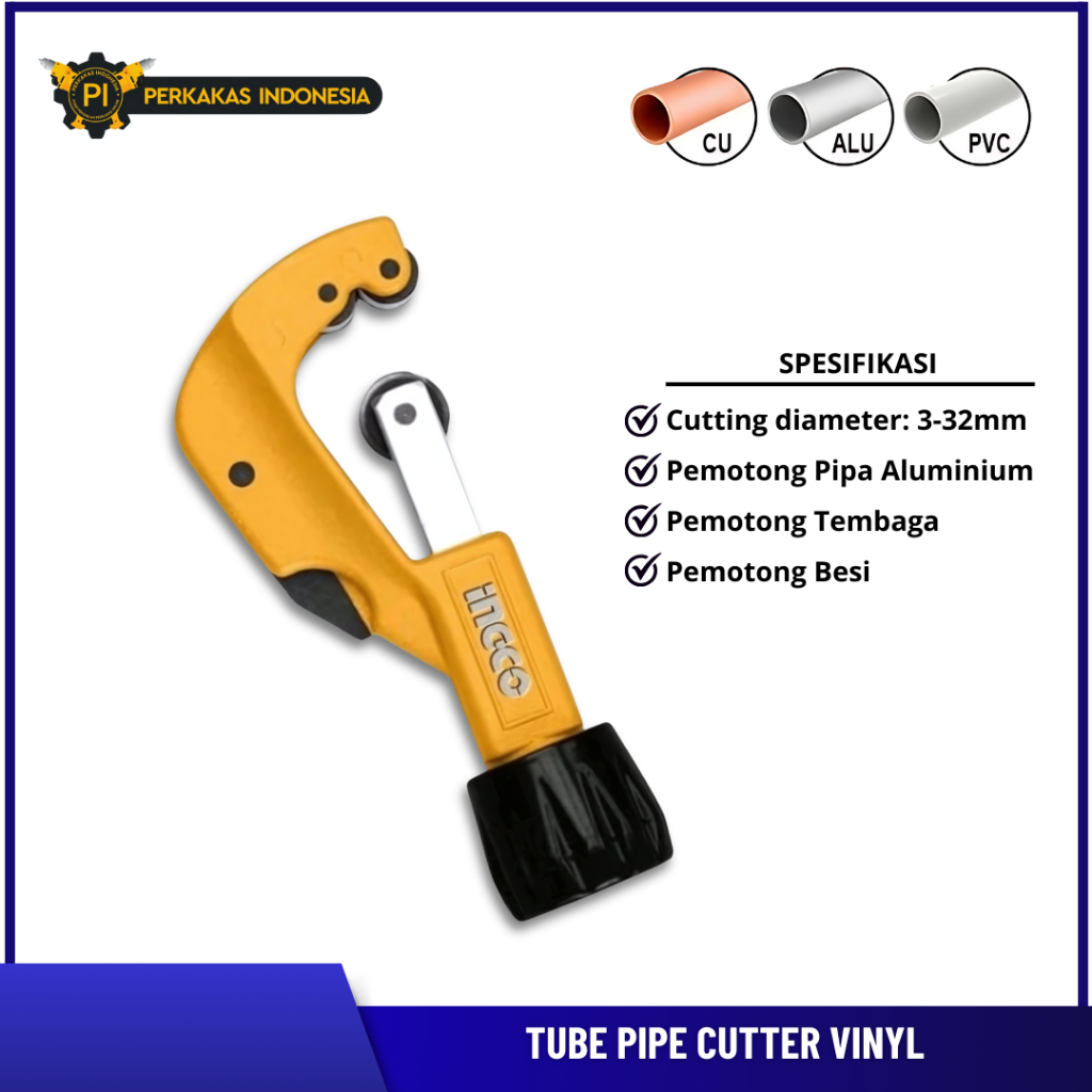Jual Tube Pipe Cutter Vinyl INGCO HPC0232 3-32 mm Model Roda Alat ...