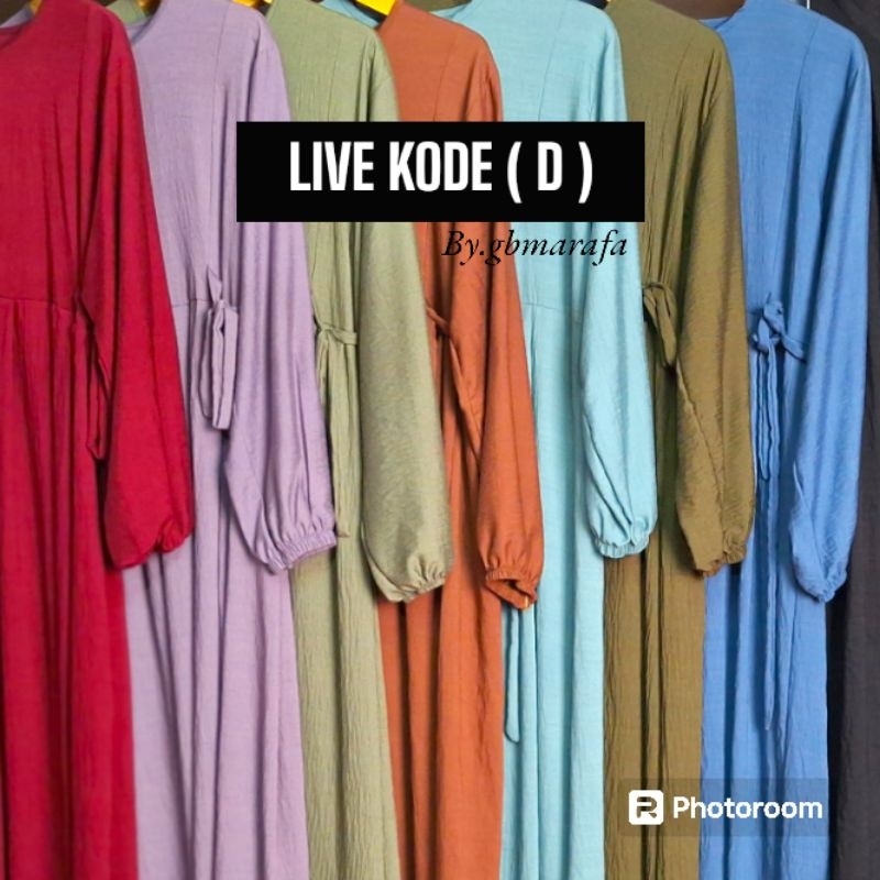 Jual live gamis kode ( A ) by gbmarafa | Shopee Indonesia