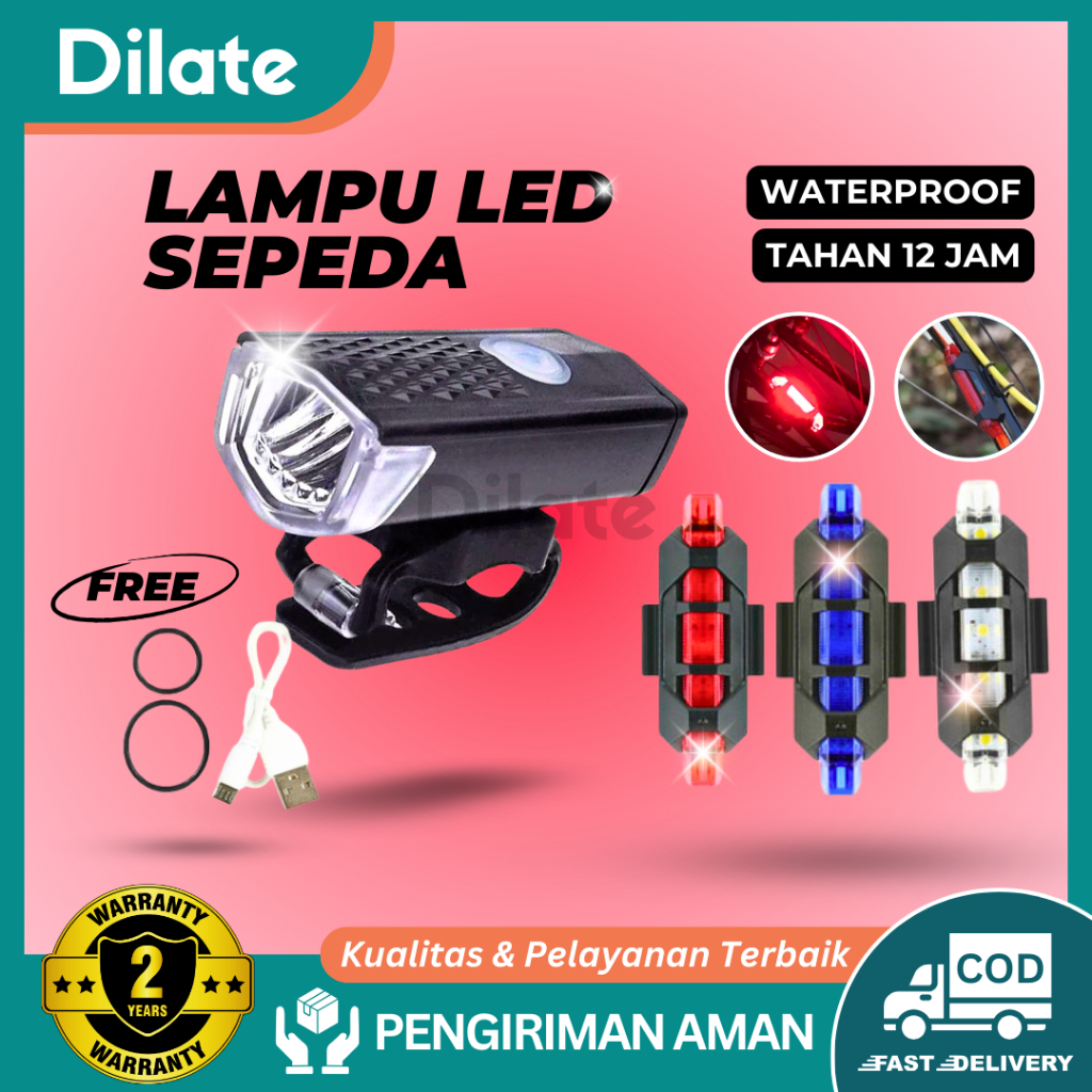 Jual Lampu LED usb charger sepeda Lampu warna terang banyak varian ...