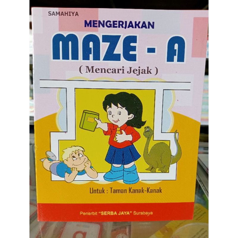 Jual Buku Aktifitas Anak Bermain Maze Labirin Mencari Jalan Jejak Peta ...