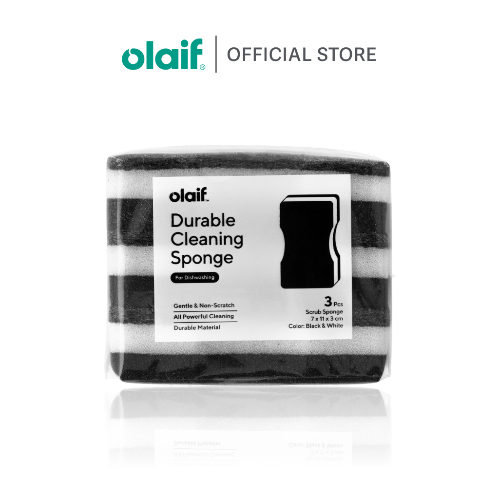 Jual Olaif Daily Durable Cleaning Sponge (3 pcs) - Spon / Spons / Busa ...