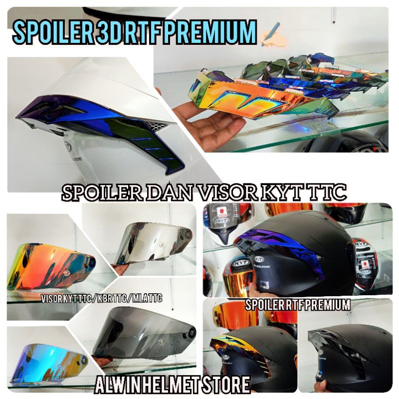 Jual SPOILER RTF PREMIUM / SPOILER KYT TTC /SPOILER HELM | Shopee Indonesia