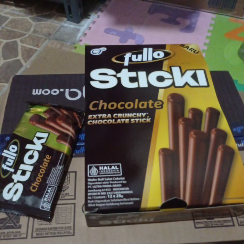 Jual Fullo Sticki Chocolate isi 12 bungkus | Shopee Indonesia