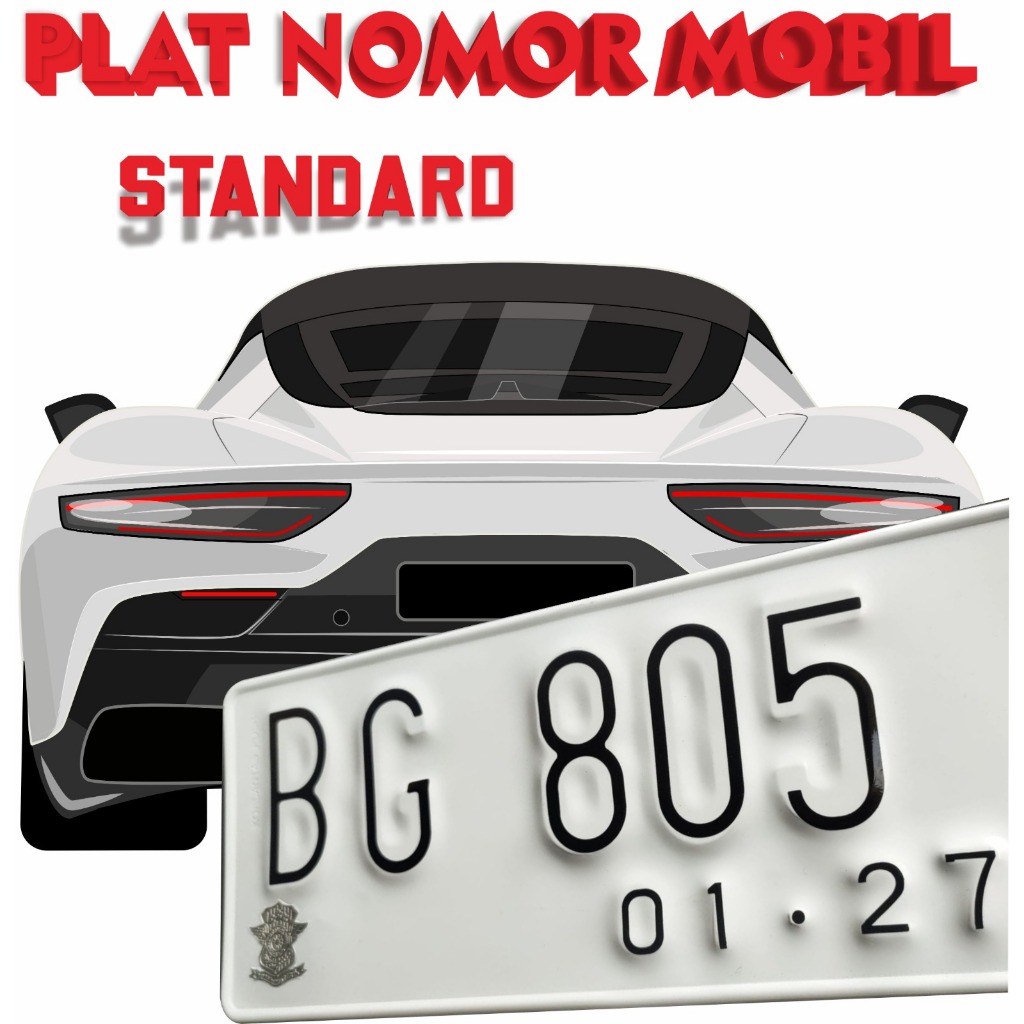 Jual Cetak Angka Plat Mobil Putih Bebas Custom | Shopee Indonesia