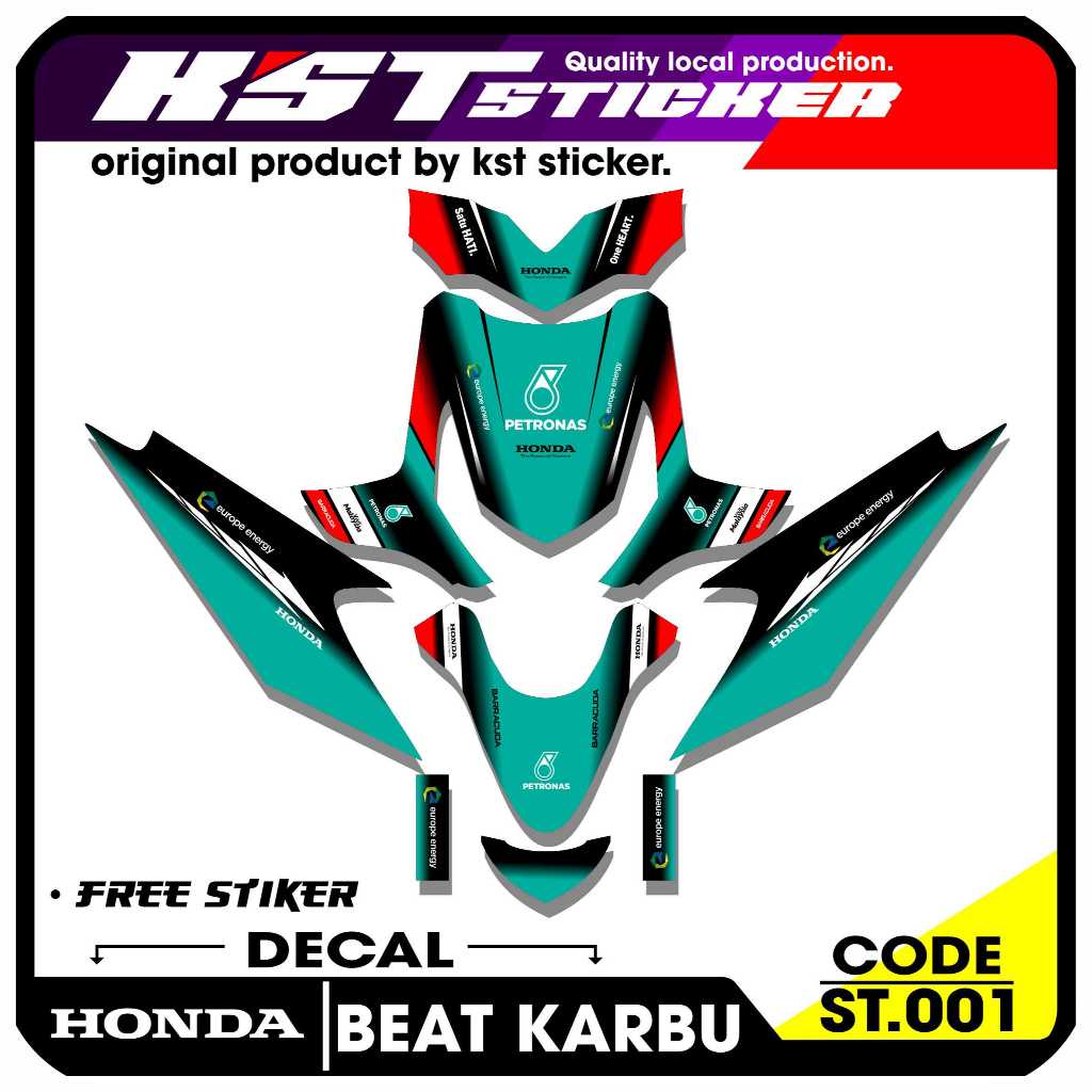 Jual Decal Beat Karbu Full Body - Sticker Decal Honda Beat Karbu Desain ...