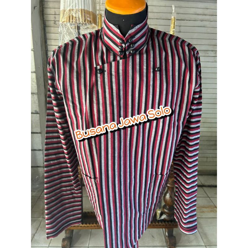Jual Baju Surjan Lurik Busana Jawa Bahan Premium | Shopee Indonesia