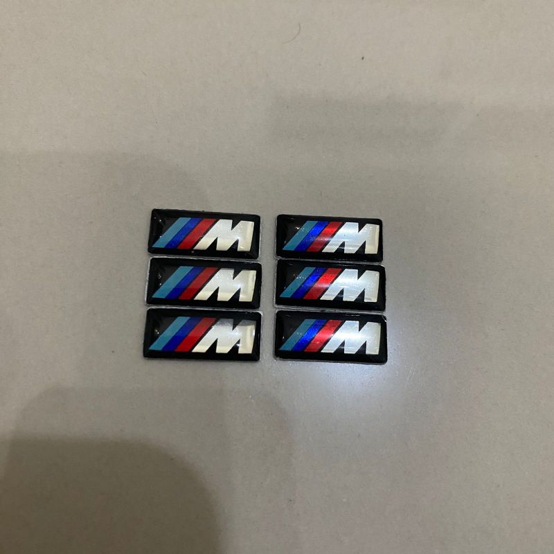 Jual BMW Emblem sticker stiker BMW Mpower Mtech M3 logo stir velg ...