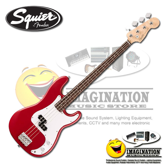 Jual Squier Debut Series Precision Bass with Laurel FB in Dakota Red | Shopee Indonesia