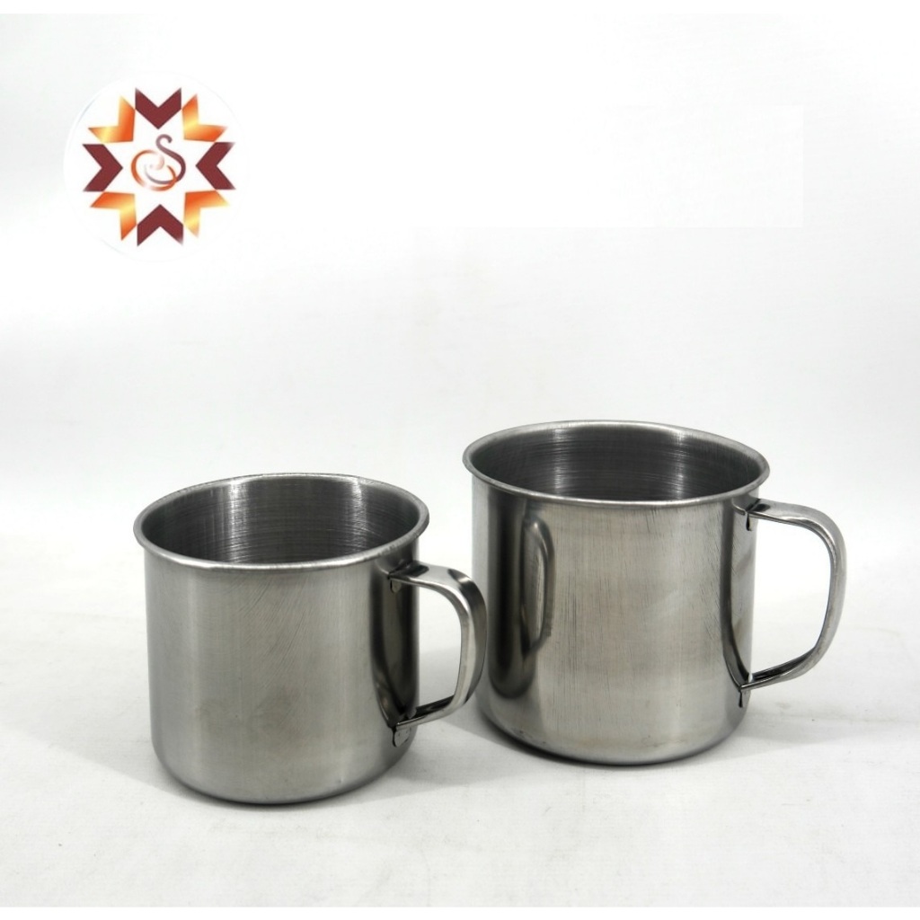 Jual MUG STAINLESS 7 CM CANGKIR GELAS STAINLESS | Shopee Indonesia