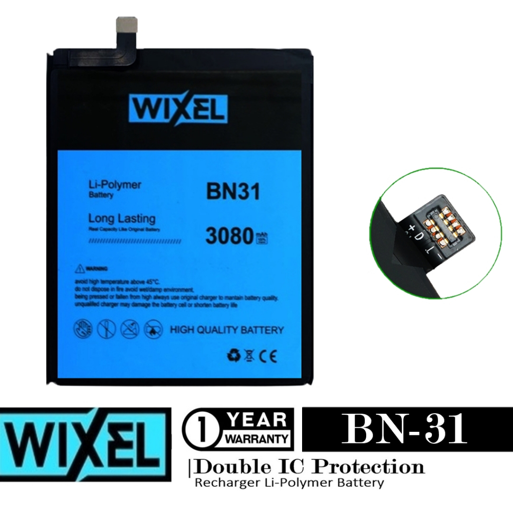 Jual Baterai Wixel Redmi Note 5A 5A Pro 5A Prime BN31 BN-31 Double IC ...