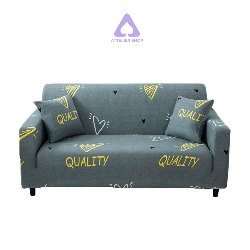 Jual 𝗔𝗧𝗧𝗘𝗟𝗜𝗘𝗥 Elastic Sofa Cover Pattern / Sarung Penutup Sofa Elastis ...