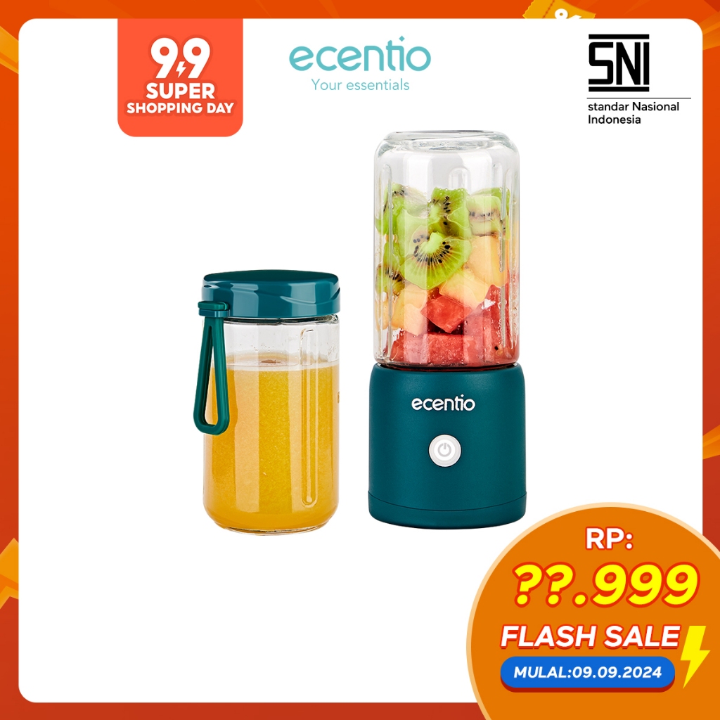 Jual ecentio Kaca blender 8 Mata Pisau Portable 380+380ml Usb Juicer Mini Multifungsi | Shopee ...