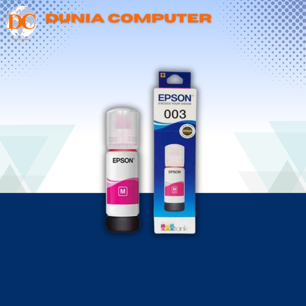 Jual TINTA PRINTER EPSON 003 Magenta Original 100% (PrinterL1110/L3110 ...