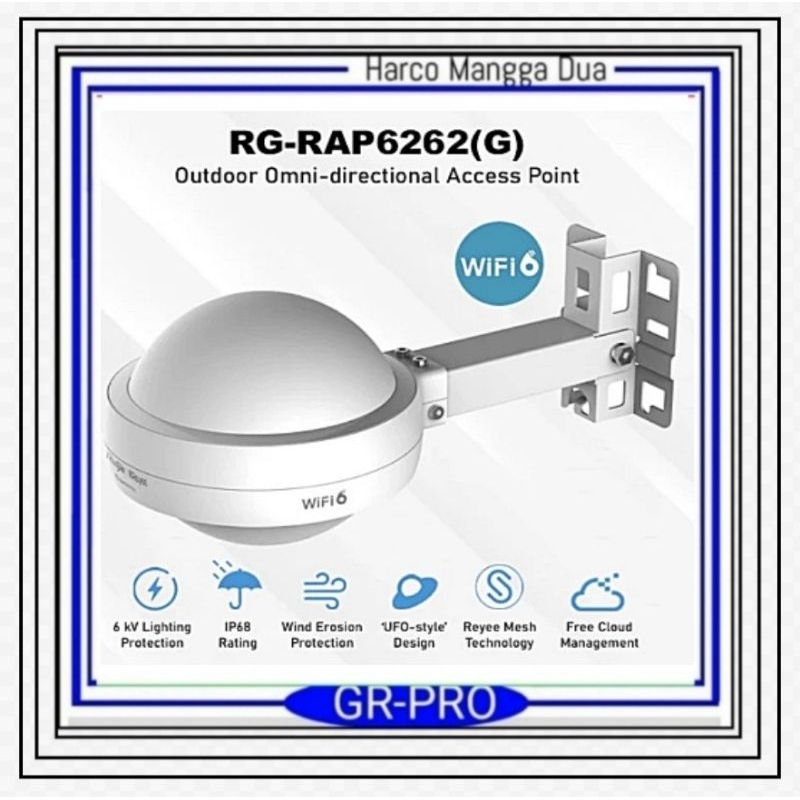 Jual Ruijie reyee RG-RAP6262(G) dual-band access point Wifi 6 outdoor ...