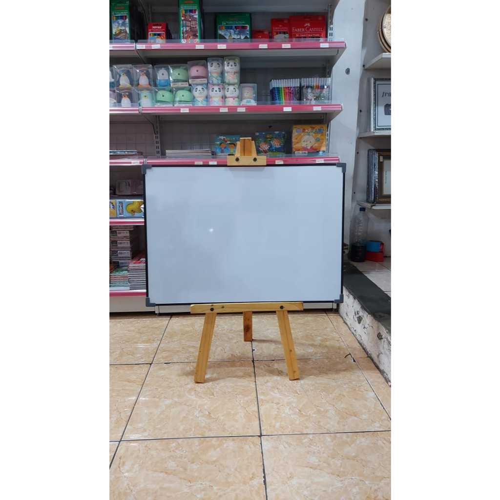 Jual whiteboard standing ukuran 50x70 cm Papan Tulis Whiteboard ...