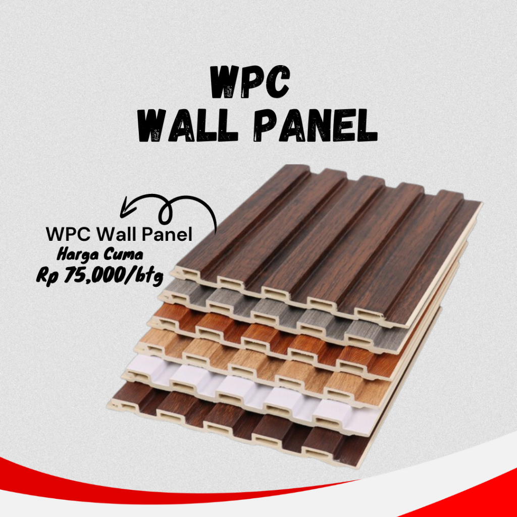 Jual Wall Panel PVC / Kisi Kisi Kayu / Dinding Motif Kayu 3D WALLPANEL ...