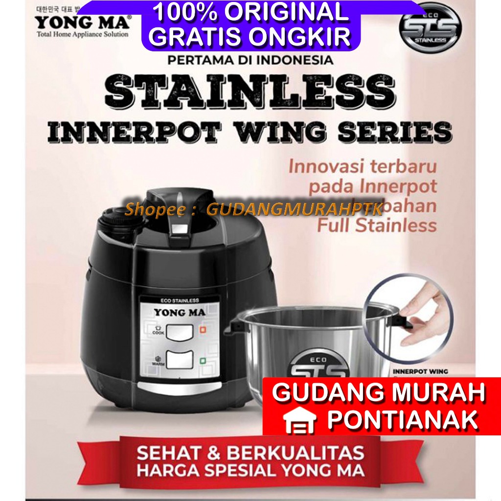 Jual Ricecooker YONG MA STAINLES MAGIC COM YONGMA SMC4053 SMC 4053 ...