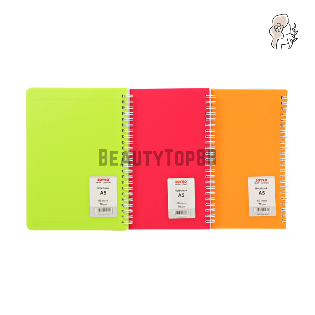 Jual Notebook A5 Joyko NB-661 - Buku Tulis Catatan Spiral Ring - Agenda Ruled 70 gsm [60 LEMBAR ...
