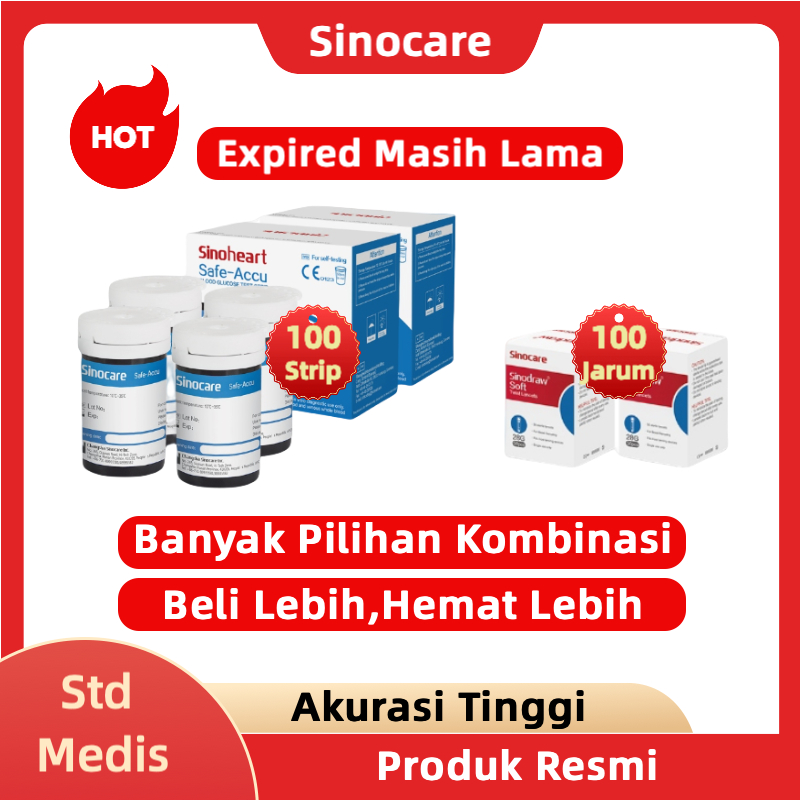 Jual 【Expired Masih Lama】Sinoheart Strip Gula Darah Sinocare Strip Gula ...