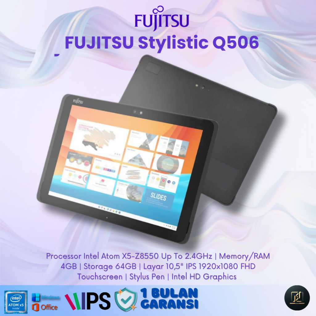 Jual Laptop Tablet Windows Fujitsu Arrows Q506, Intel Atom X5 1,4GHz ...
