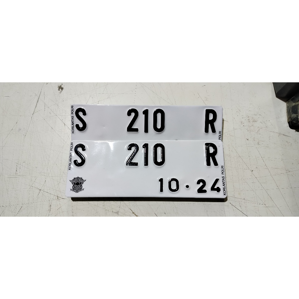 Jual Cetak Angka Plat Motor Putih Bebas Request Angka Model Sekarang ...