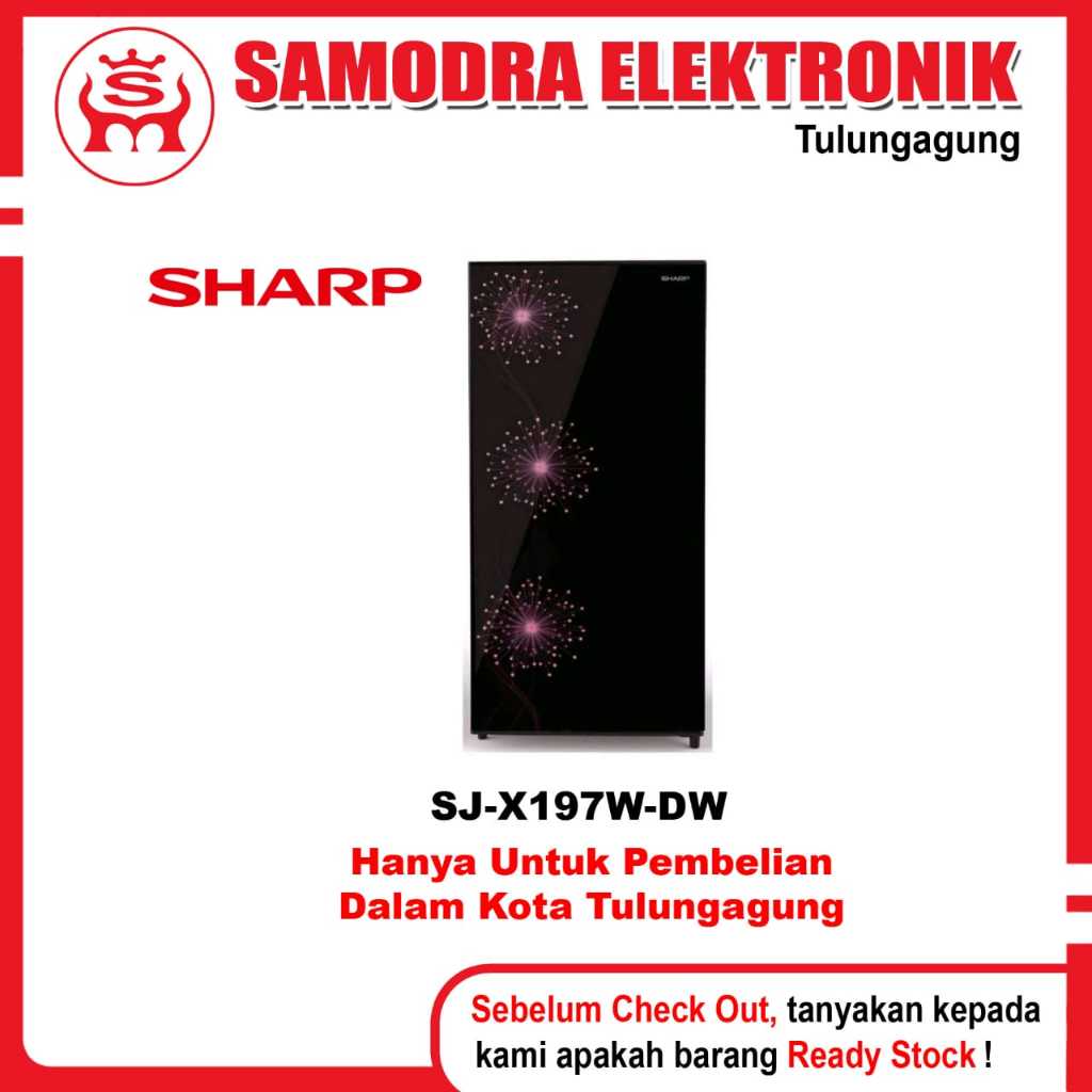 Jual Kulkas Sharp 1 Pintu / SJ-X197W-DW /Kulkas Sharp 100L | Shopee Indonesia