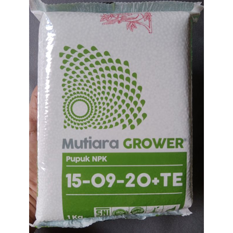 Jual Pupuk npk mutiara grower 15-09-20+TE 1kg | Shopee Indonesia