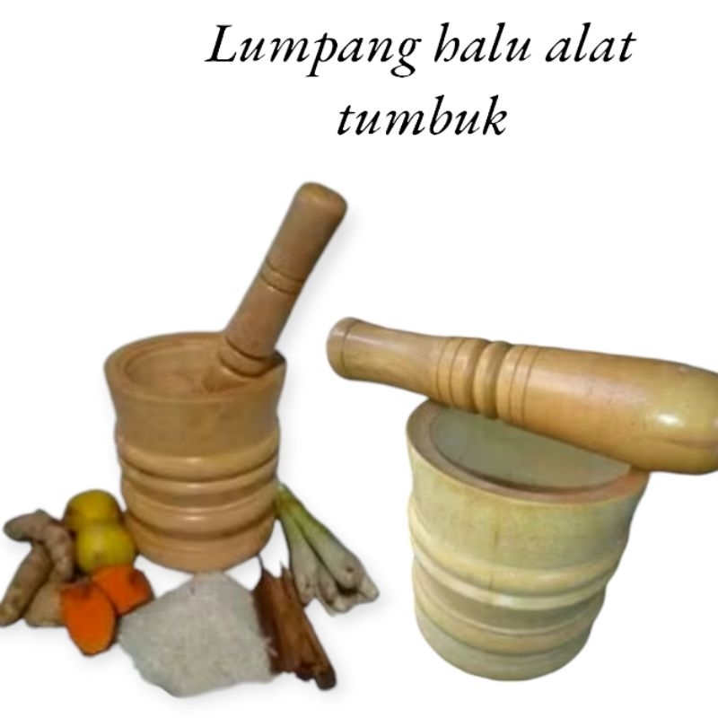 Jual lumpang halu alat tumbuk tradisional alat tumbuk rujak bebek ...