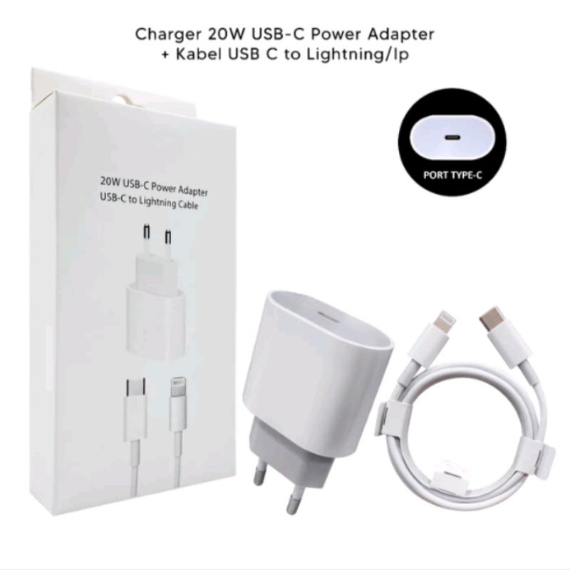 Jual Charger ip 11 12 pro max 20W usb C to lightning Fast charging ...