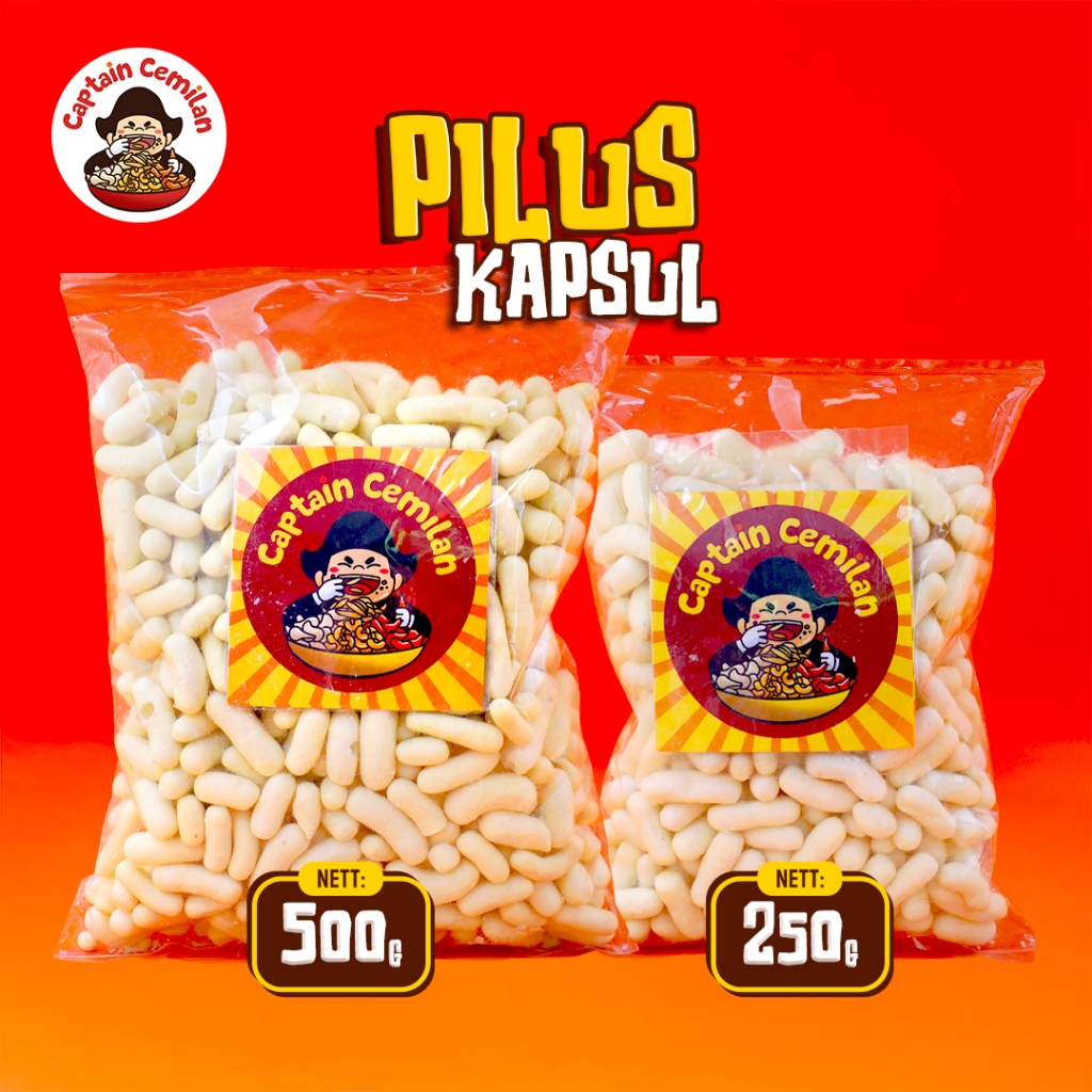 Jual 500gram Pilus Kapsul Original Ikan Tenggiri asin gurih renyah ...