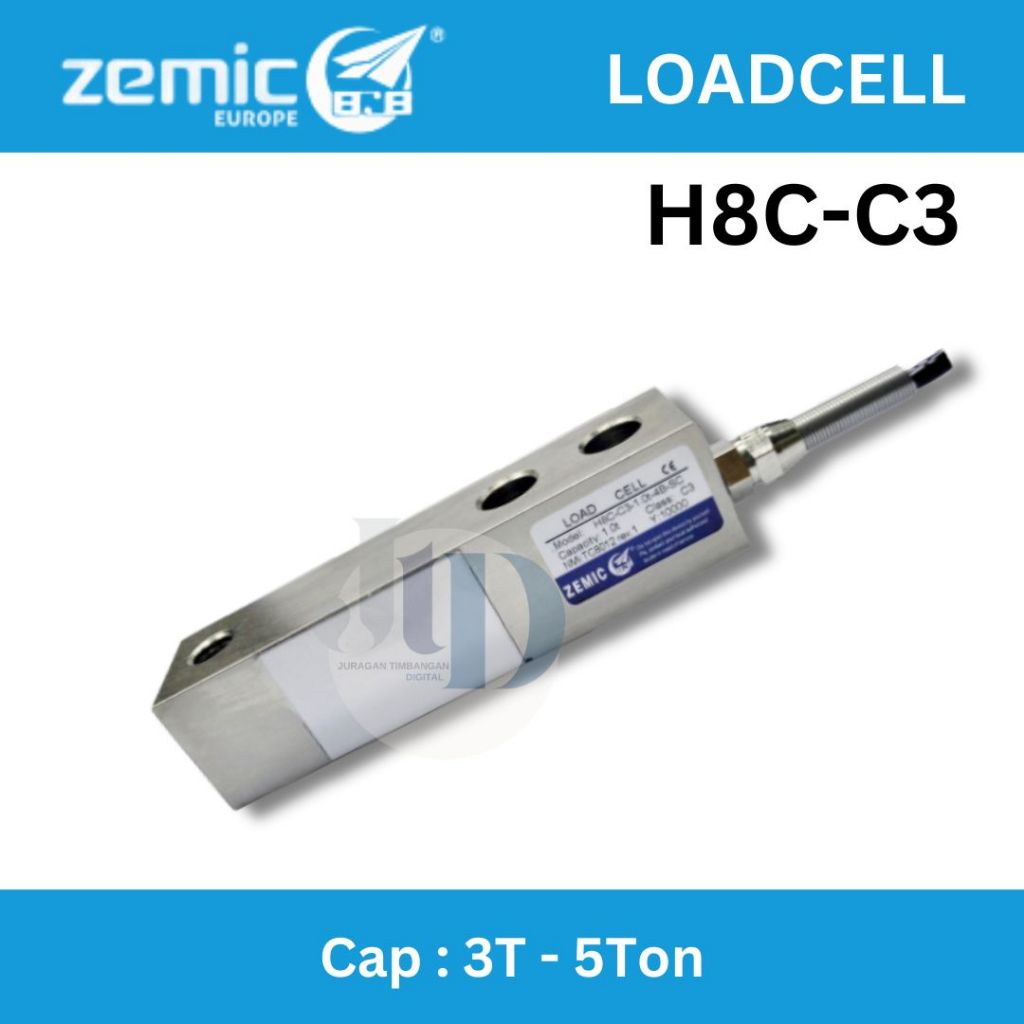 Jual Load Cell ZEMIC H8C 3ton - 5ton Loadcell Shear Beam Jembatan ...